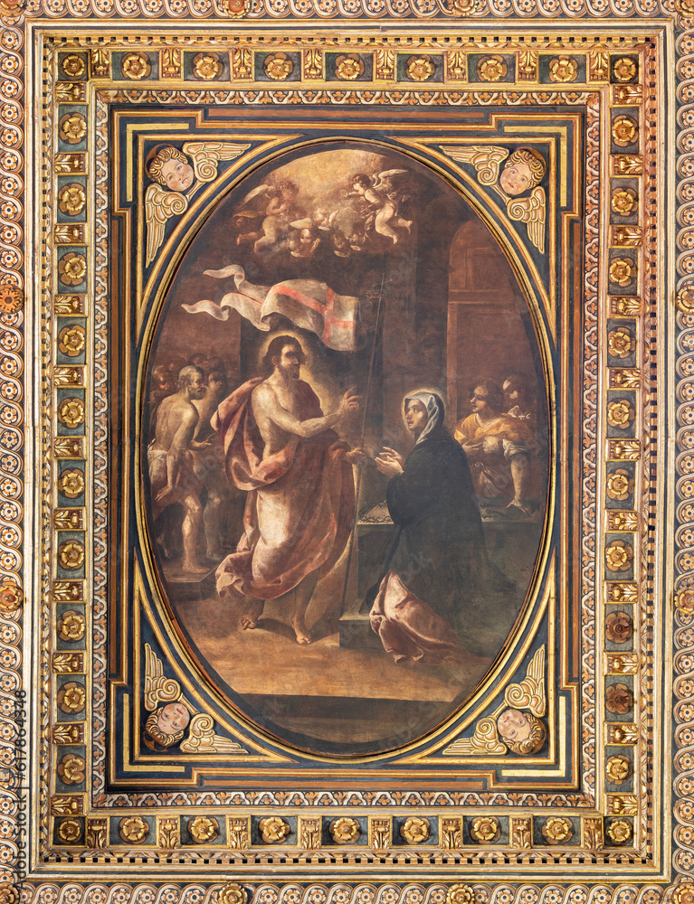 Poster NAPLES, ITALY - APRIL 21, 2023: The painting of Jesus Appears ...