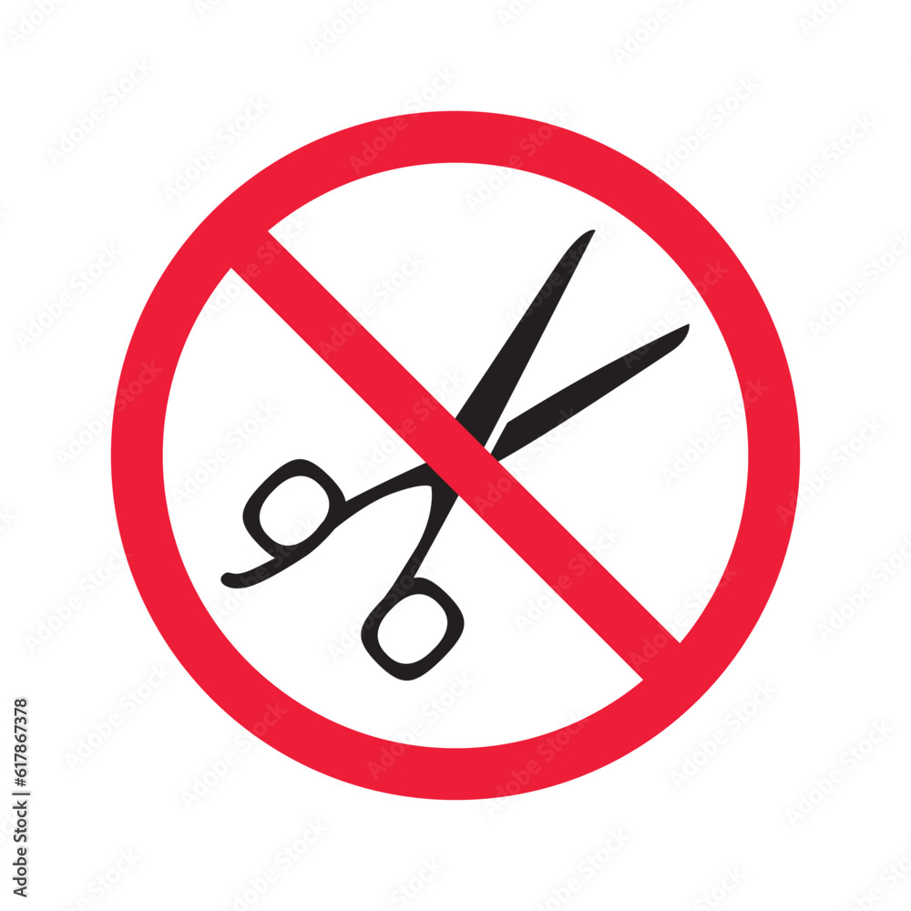 Forbidden Prohibited Warning, caution, attention, restriction label ...