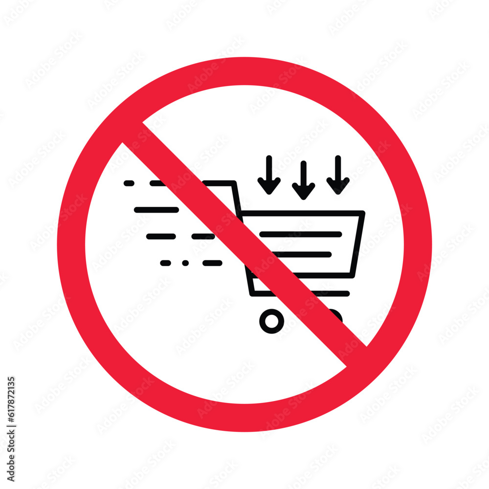 Forbidden Prohibited Warning, caution, attention, restriction label ...