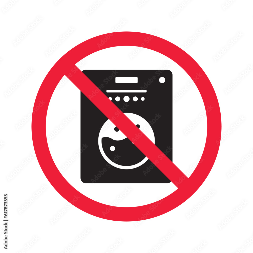 Forbidden Prohibited Warning, caution, attention, restriction label ...