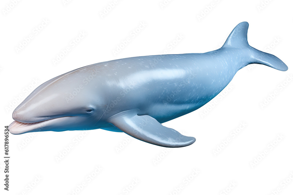 Beluga whale. Transparent background. generative AI Stock Illustration ...