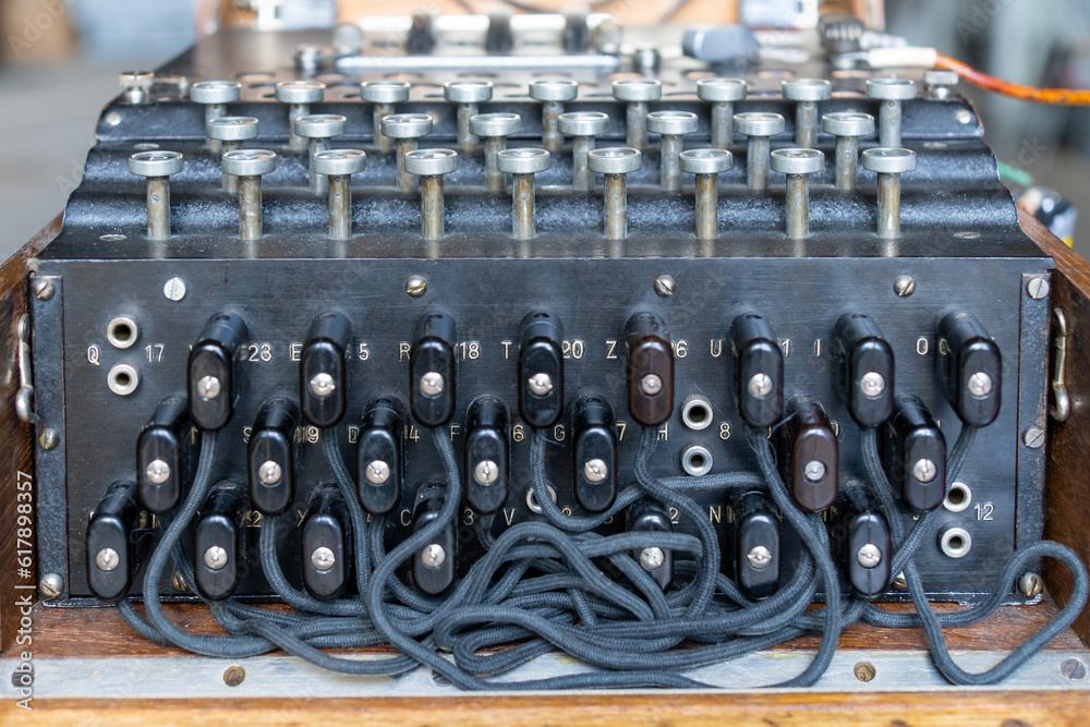 Enigma, the German cipher machine created for sending messages during ...