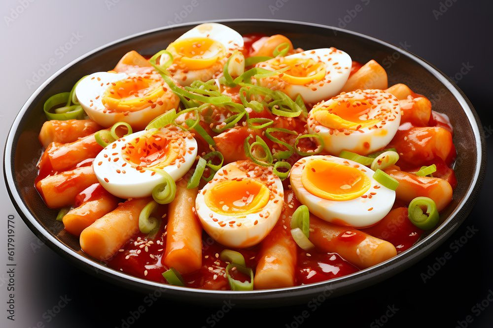 Tteokbokki (Spicy Rice Cakes), Popular korean street food spicy rice ...