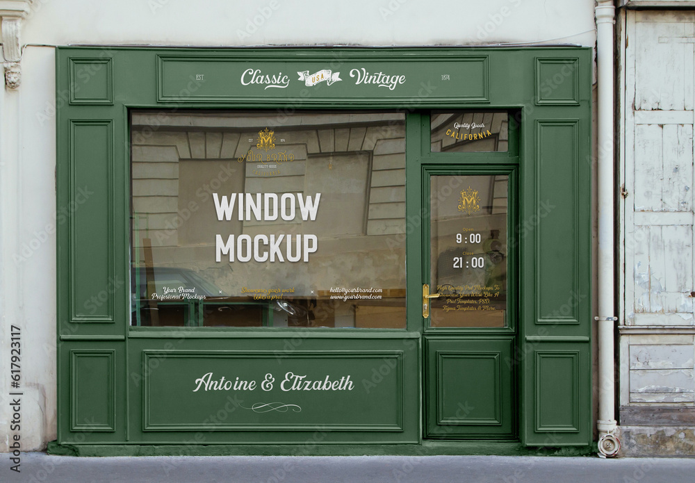 Retail Storefront Mockup Stock Template | Adobe Stock