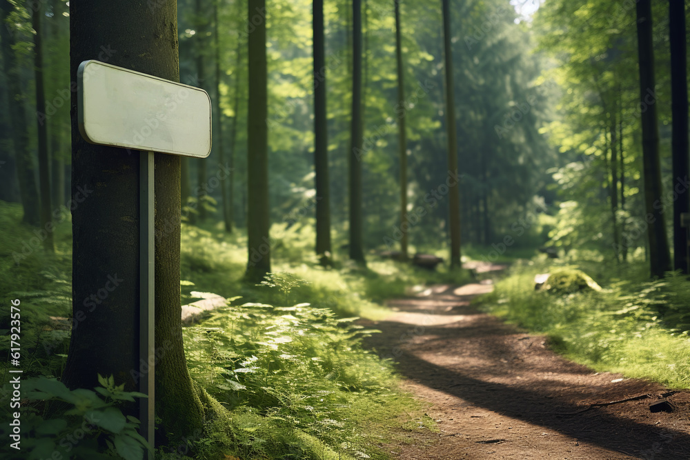 Signage in nature to indicate both how to navigate through it and how ...