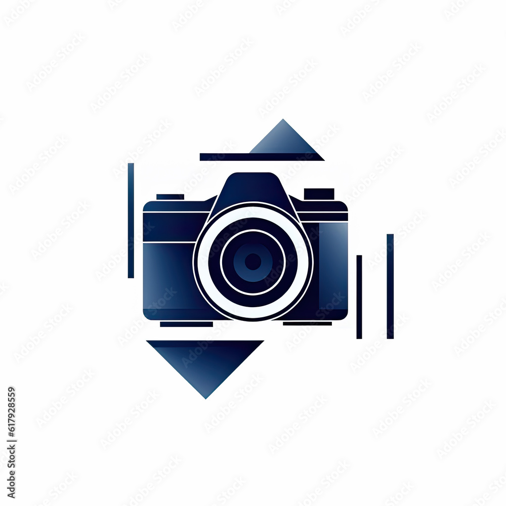 Camera icon. illustration in flat style. Isolated on white background ...