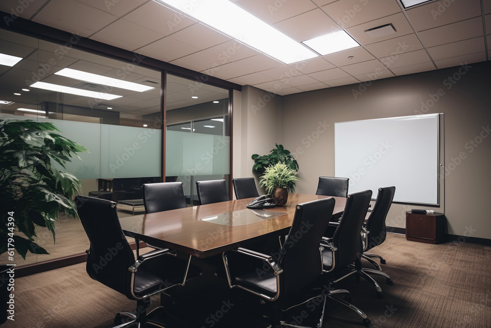 Open space office room, conference room, office room, office with ...