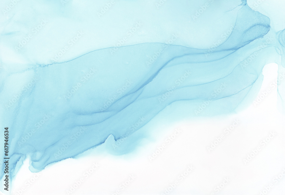 Abstract blue marble art — blue transparent background. Beautiful ...