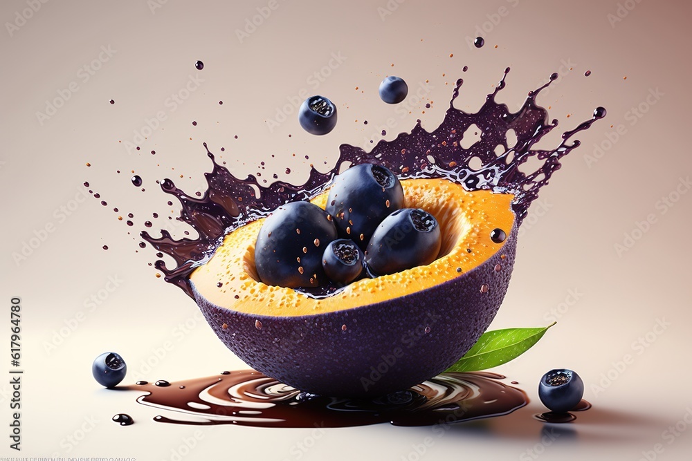 fresh açai, beautiful images of an açai, generative AI Stock ...