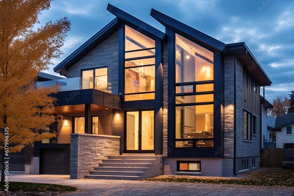 Contemporary Layout and Navy Blue Siding: An Inspirational New Build ...