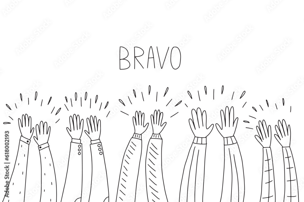 Super hand gesture sketch. Doodle style vector illustration for your ...