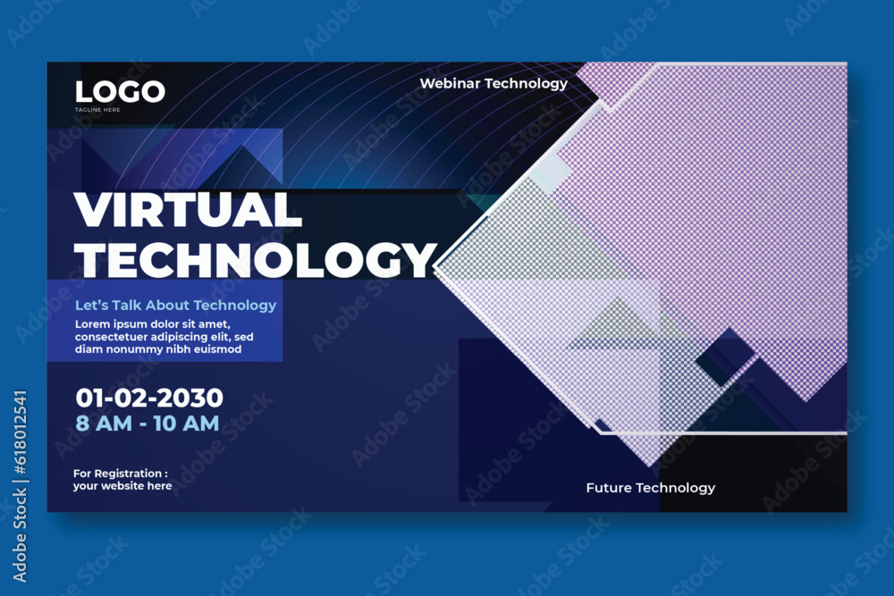 new webinar virtual technology and metaverse conference horizontal ...