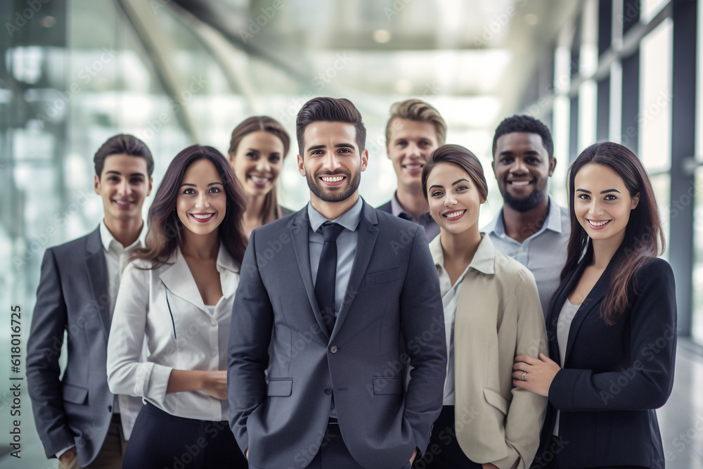 Embodying professionalism and confidence, black and white individuals ...