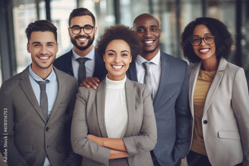 Embodying professionalism and confidence, black and white individuals ...