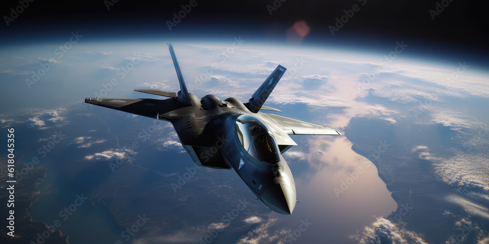 Combat military fighter jet at high speed for tracking and hitting a ...