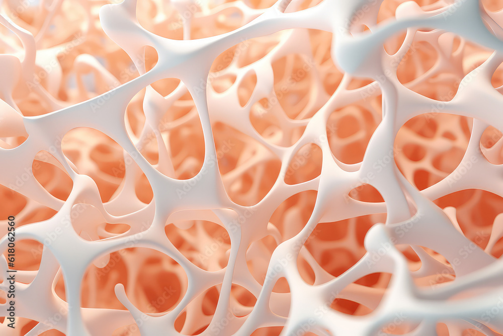 ภาพประกอบสต็อก Surface of the skin under the microscope. Molecules and ...