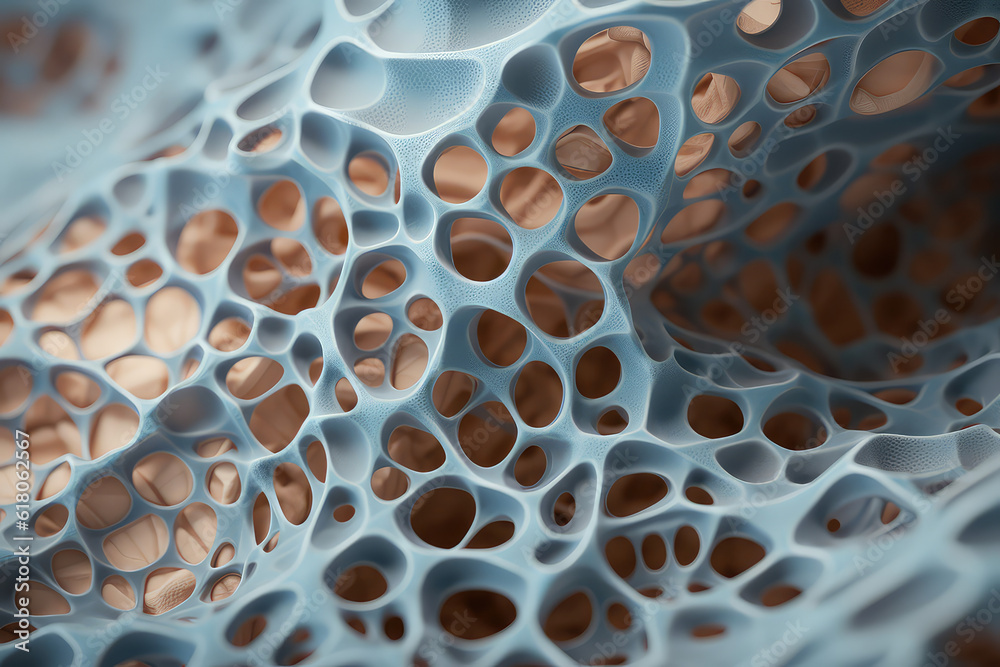 The surface of skin under the microscope. Molecules and skin cells ...