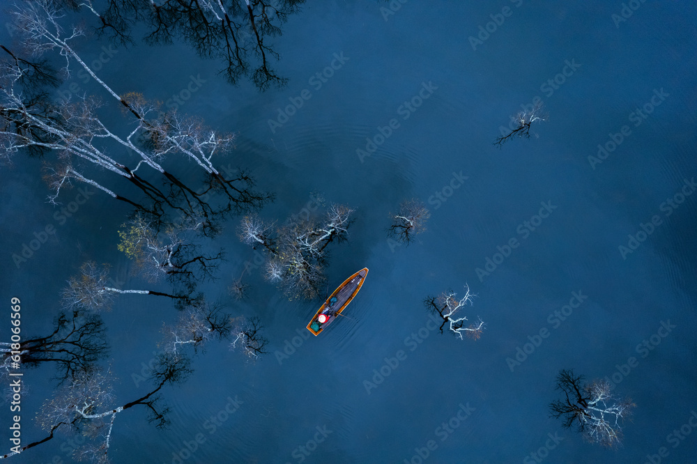 Old man fishing in Tuyen Lam lake, Da Lat city, Lam Dong province ...