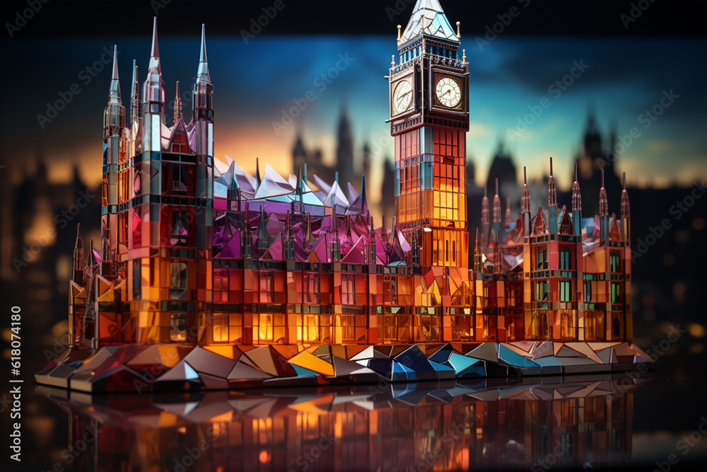 An abstract sculpture inspired by the Palace of Westminster ...