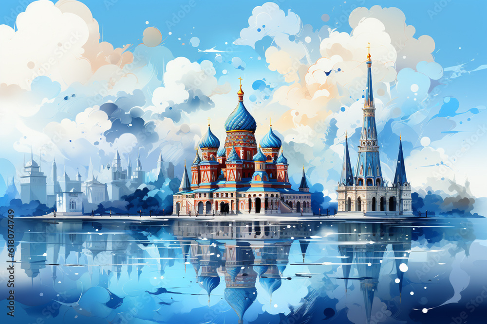 ภาพประกอบสต็อก Blue Mosque, using geometric shapes and a harmonious ...