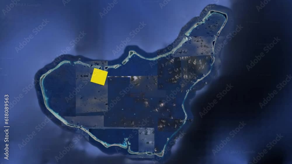 Wyspy Marshalla, ocean, pacyfik, wyspa, woda, brzeg, mapa, wybrzeże ...