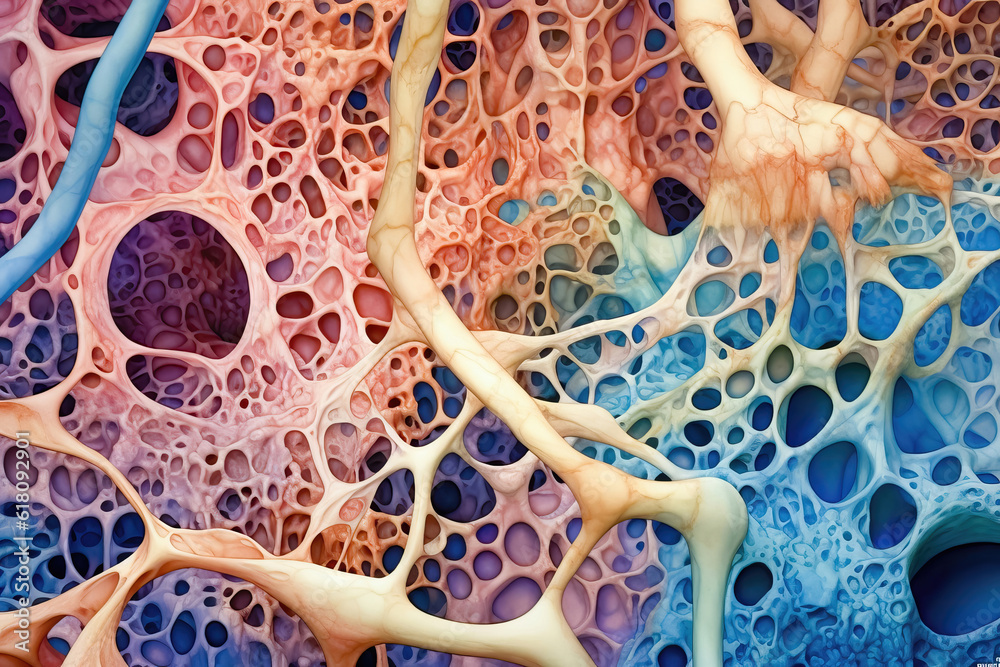 An Insight into the Anatomy of Bone Cells - Generative AI Stock ...