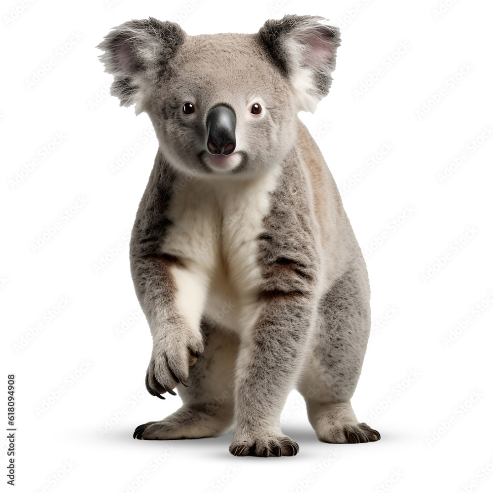 Koala on transparent png background Stock Illustration | Adobe Stock
