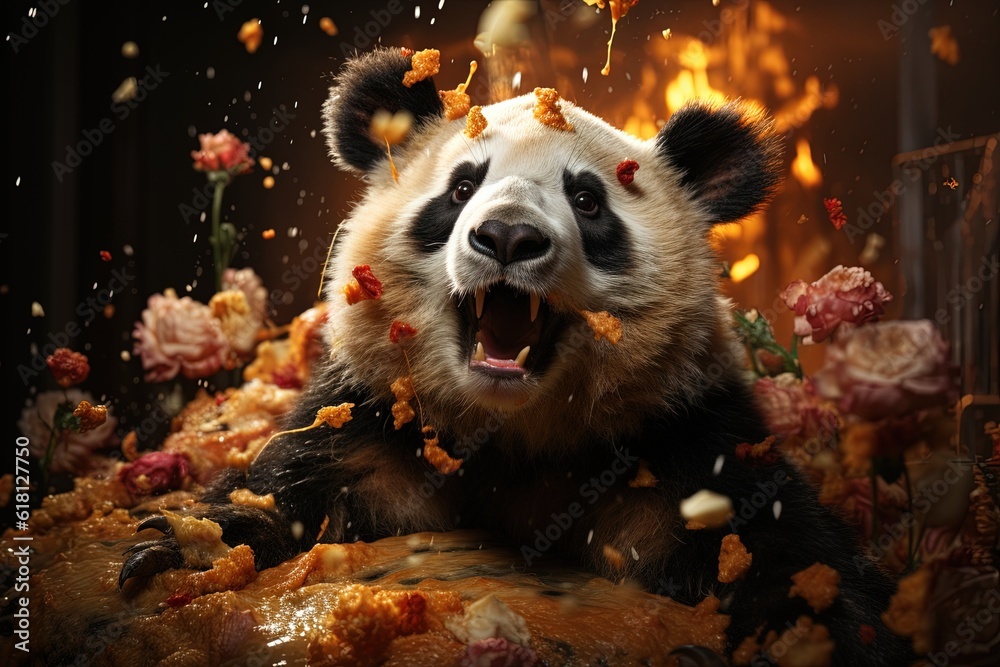Panda Pizzamania Pandemonium: Step into a world where pandas run an ...