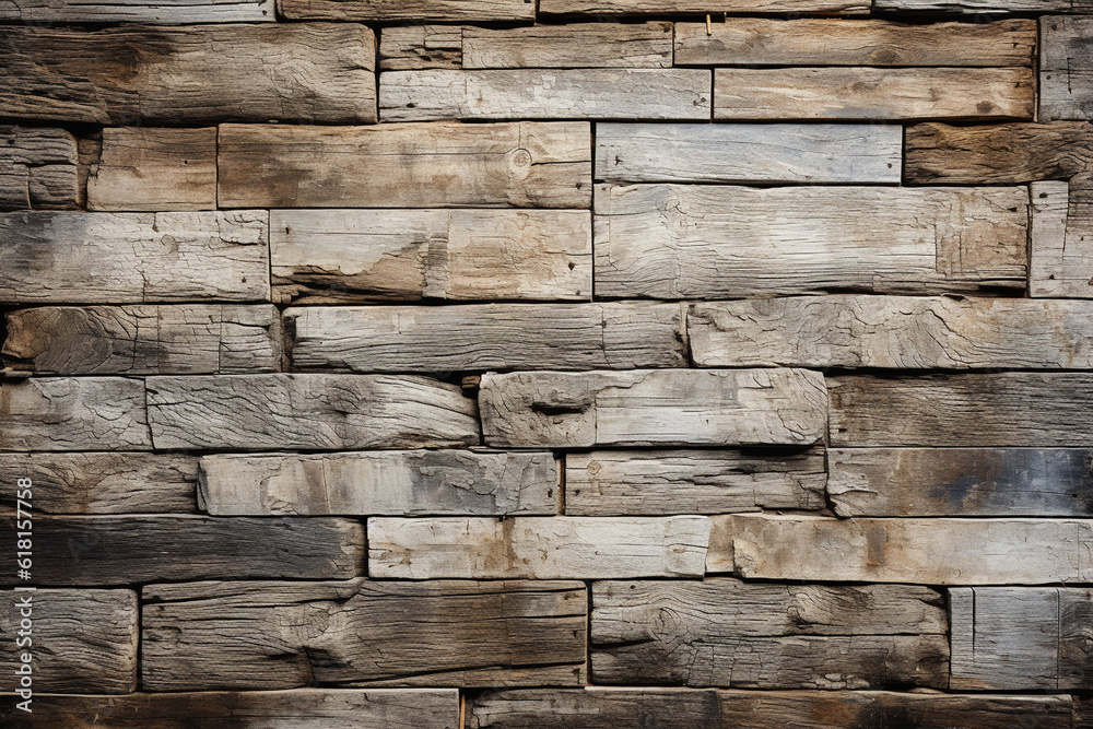 Rustic Wood: A weathered wood texture with rich grain patterns, types ...