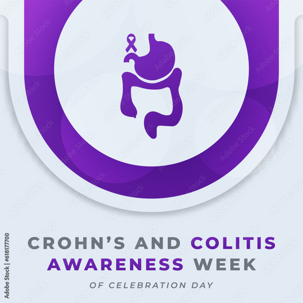 Crohn's and Colitis Awareness Week Celebration Vector Design ...