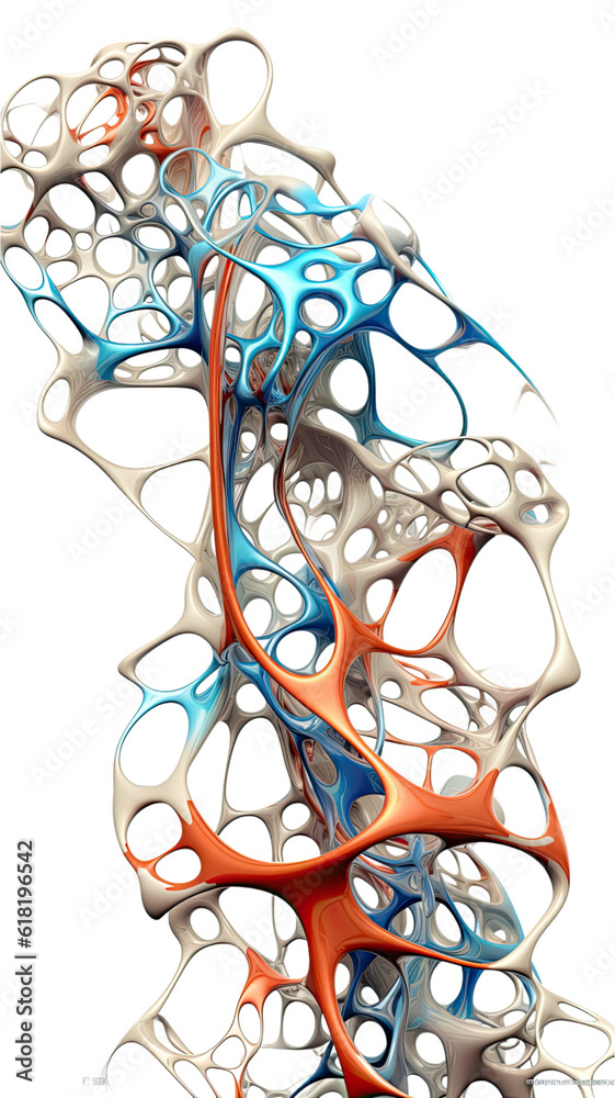 ai neural network visualization machine learning abstract futuristic texture, isolated on a ...