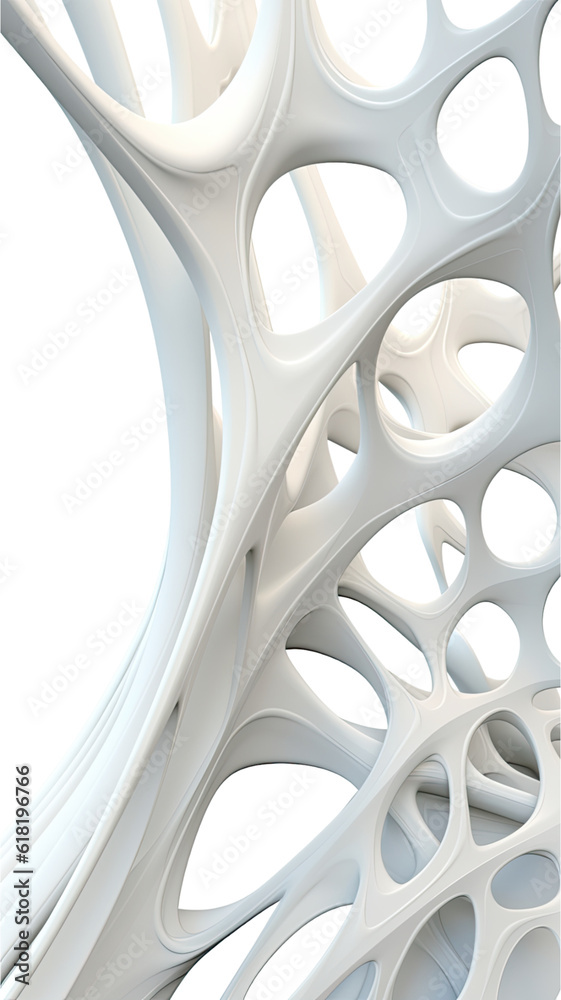 bio-organic tech surface bio-integrated technology 3d abstract ...