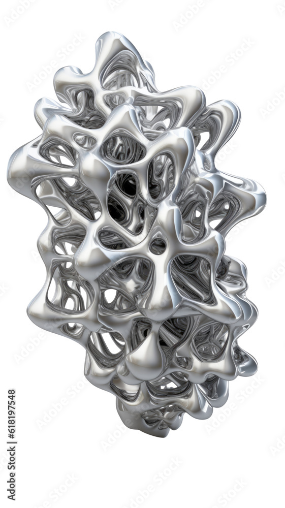 nanomachine swarm metallic glossy texture 3d abstract futuristic ...