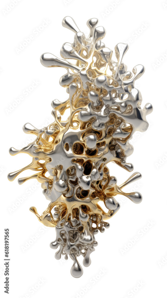 nanomachine swarm metallic glossy texture 3d abstract futuristic ...