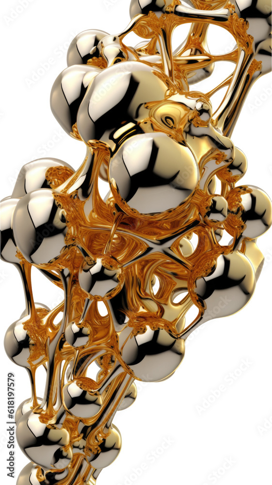 nanomachine swarm metallic glossy texture 3d abstract futuristic ...