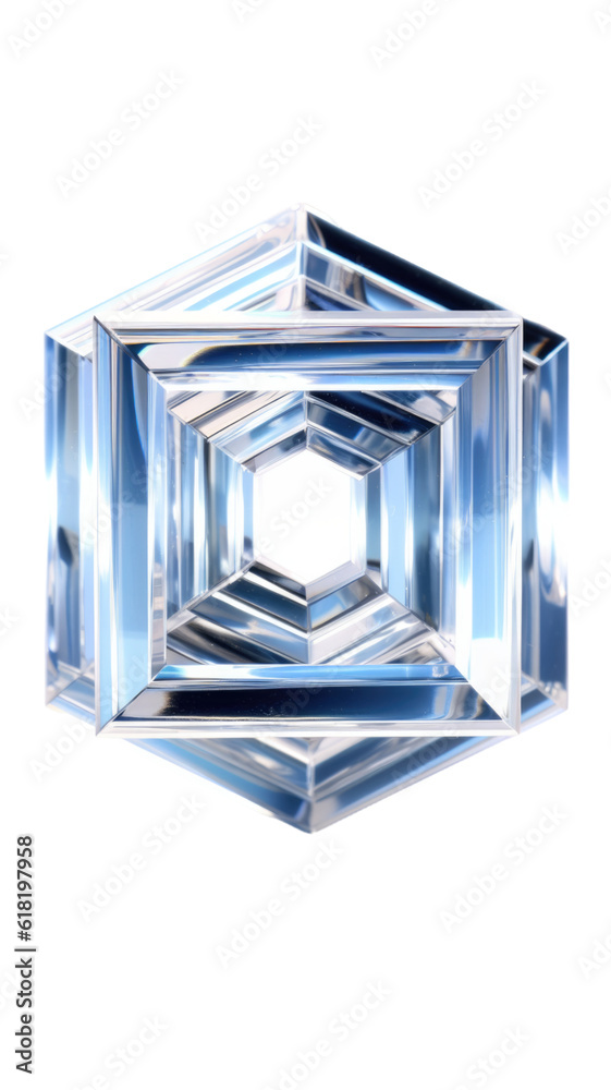 tesseract rotating four dimensional 3d rendered abstract futuristic ...