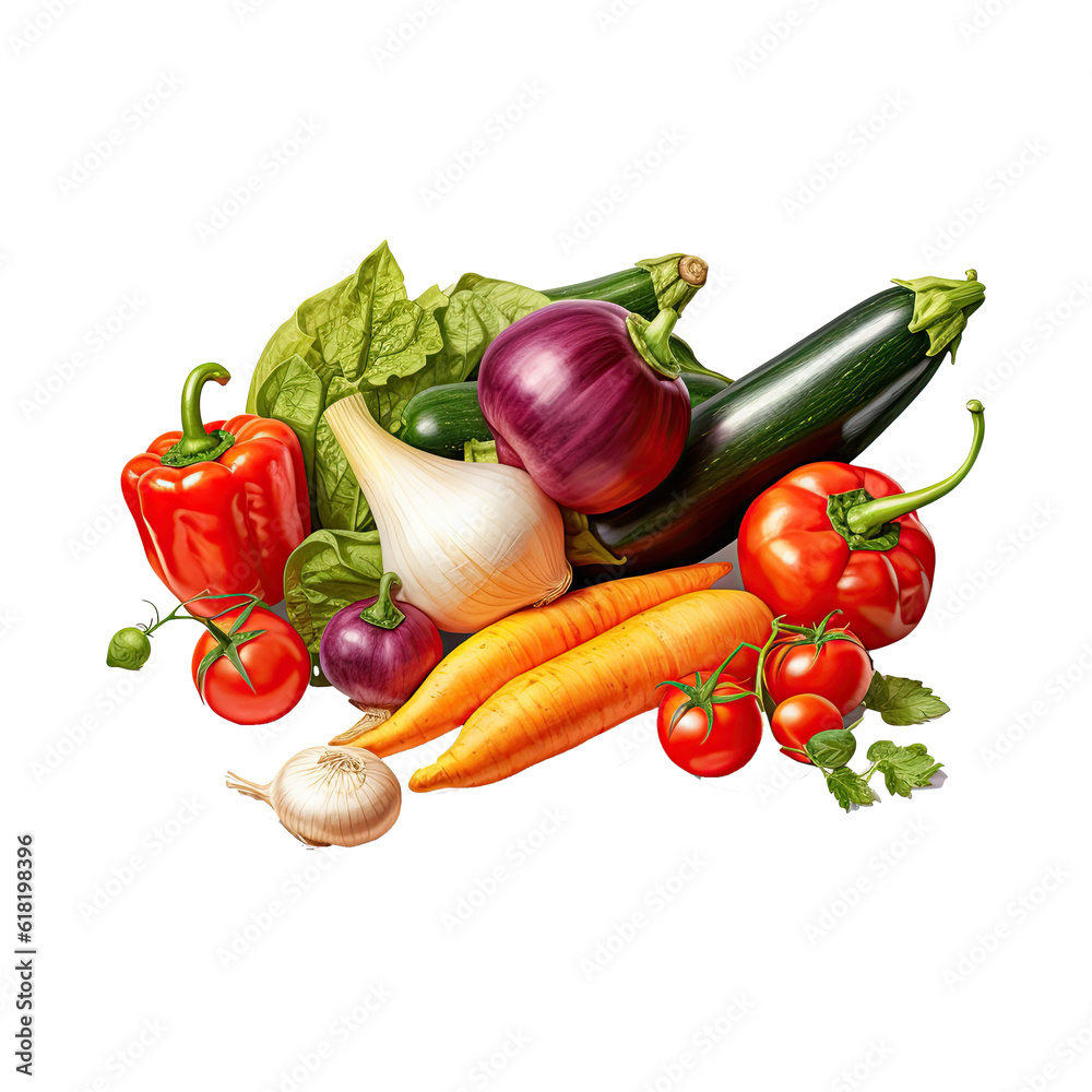 Cartoon vegetable clipart illustration on transparent background ...