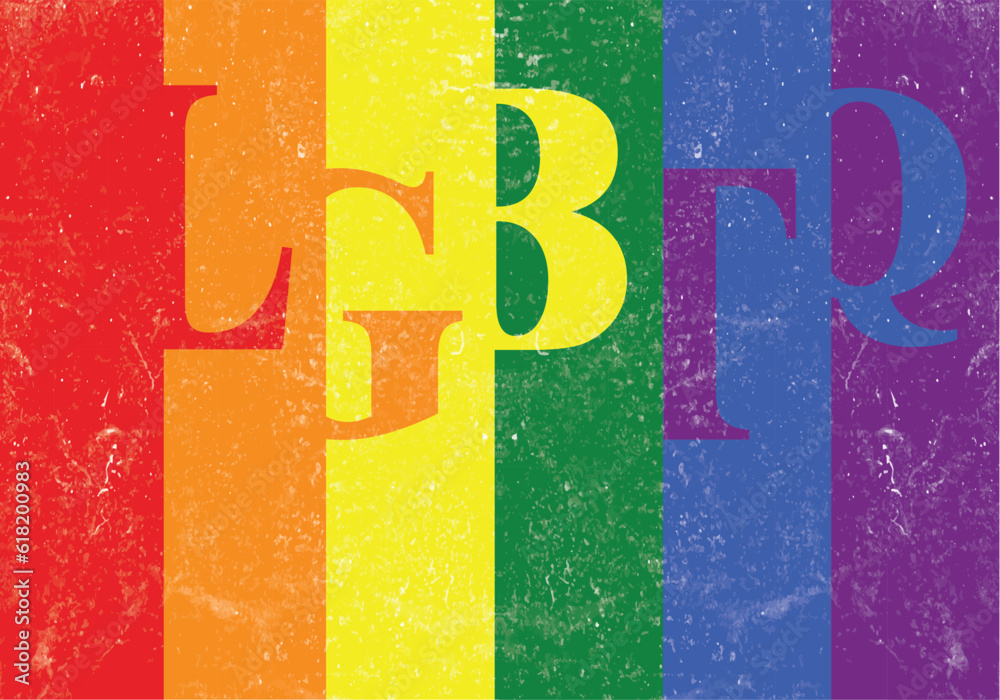 The LGBTQ+ stock vector is a vibrant and inclusive illustration that ...