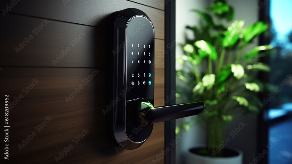 Digital Door handle or Electronics knob for access to room security ...