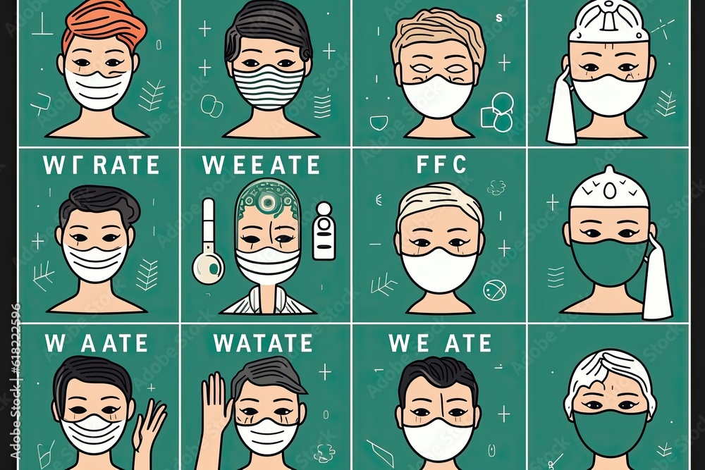 Wear a Face Mask Please Sign - Printable A4 Sticker for Sanitary ...