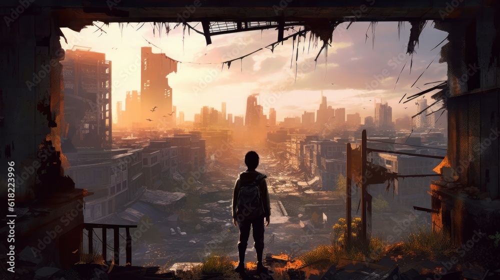 Game art piece that captures a significant moment in the middle of a ...