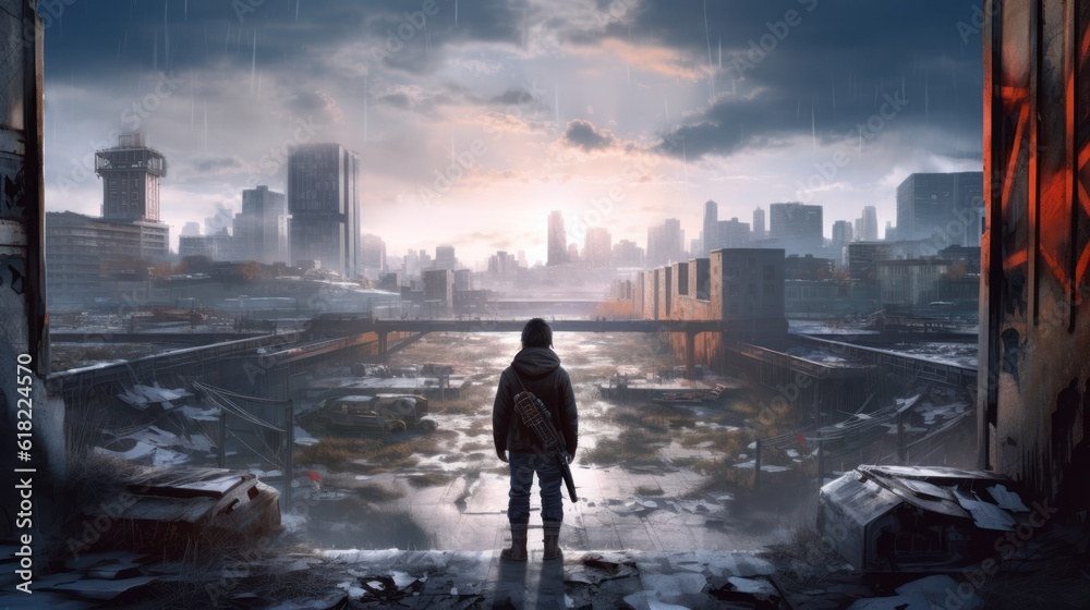 Game art piece that captures a significant moment in the middle of a ...