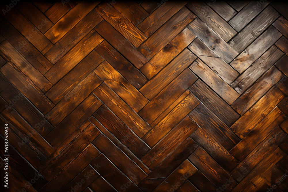 Rustic Pine: Rustic pine wood arranged in a charming parquet layout ...