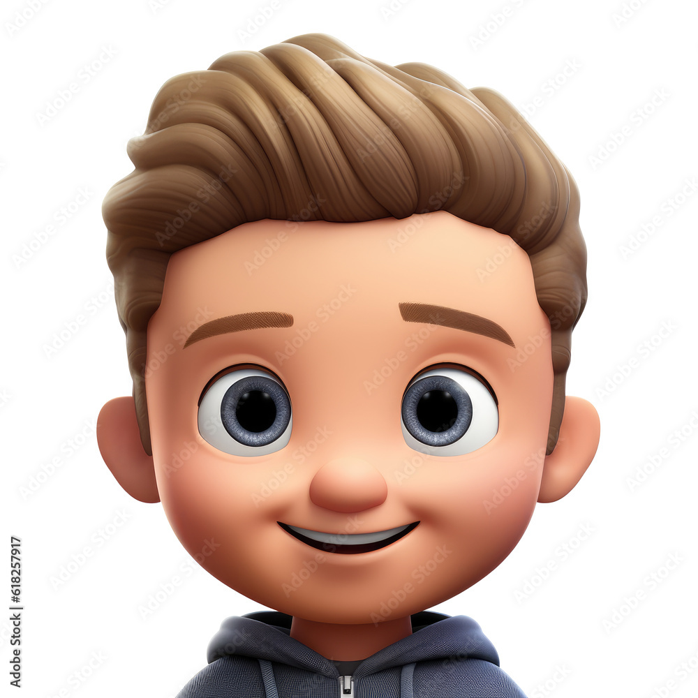 Memoji happy baby boy on transparent background. PNG. Emoji, ai Stock ...