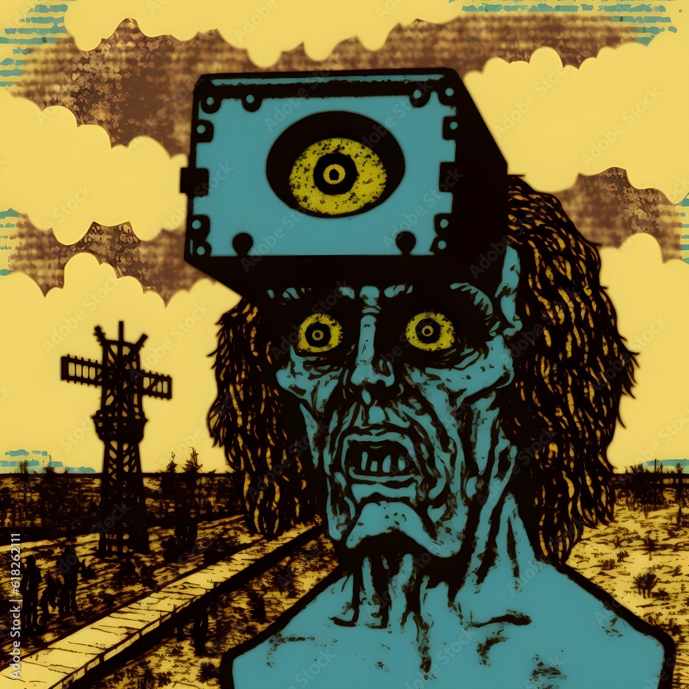 chernobyl zombie looking into security camera security camera view UE5 ...