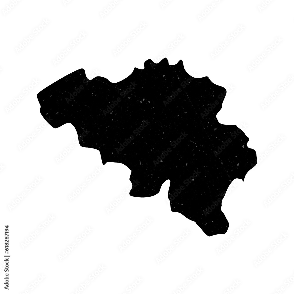Belgium shape on gradient background. Country map with scratch texture ...