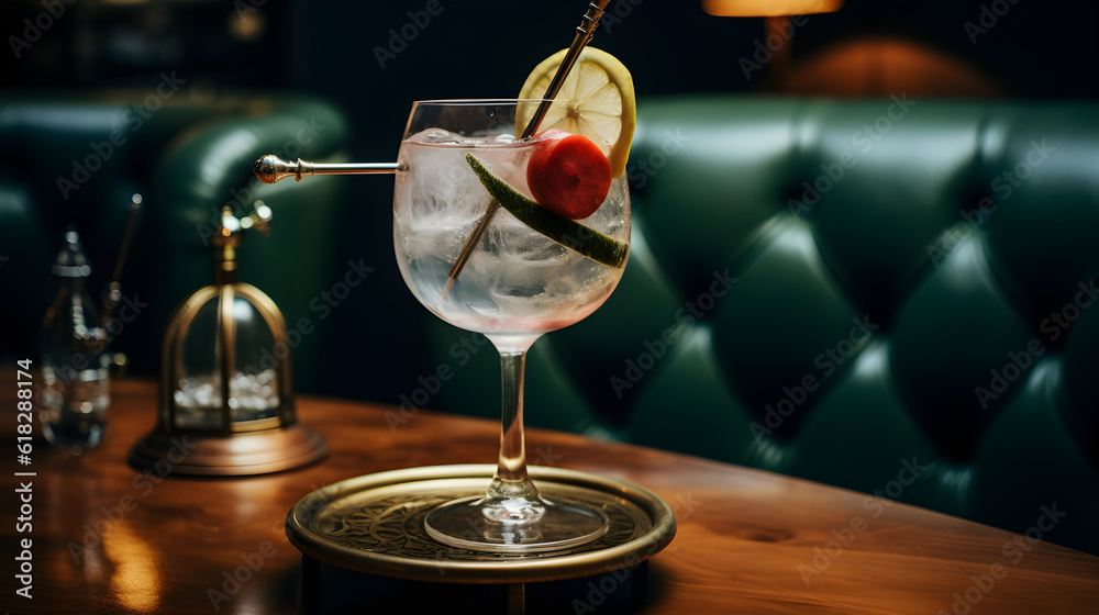cocktail in classy bar Stock Photo | Adobe Stock