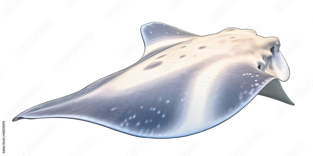 Stingray isolated on the transparent background PNG. AI generative ...