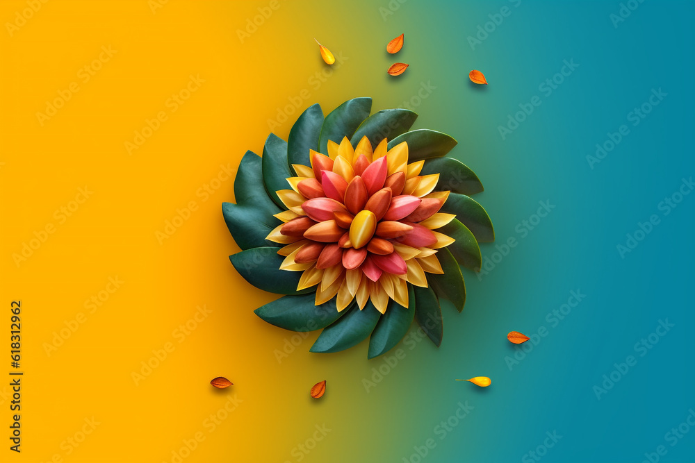 Happy Onam. Holiday for South India festival. for greeting card, banner ...