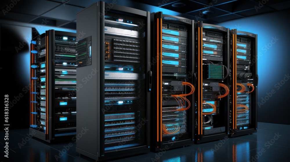 Comprehensive IT infrastructure setup, including servers, switches ...